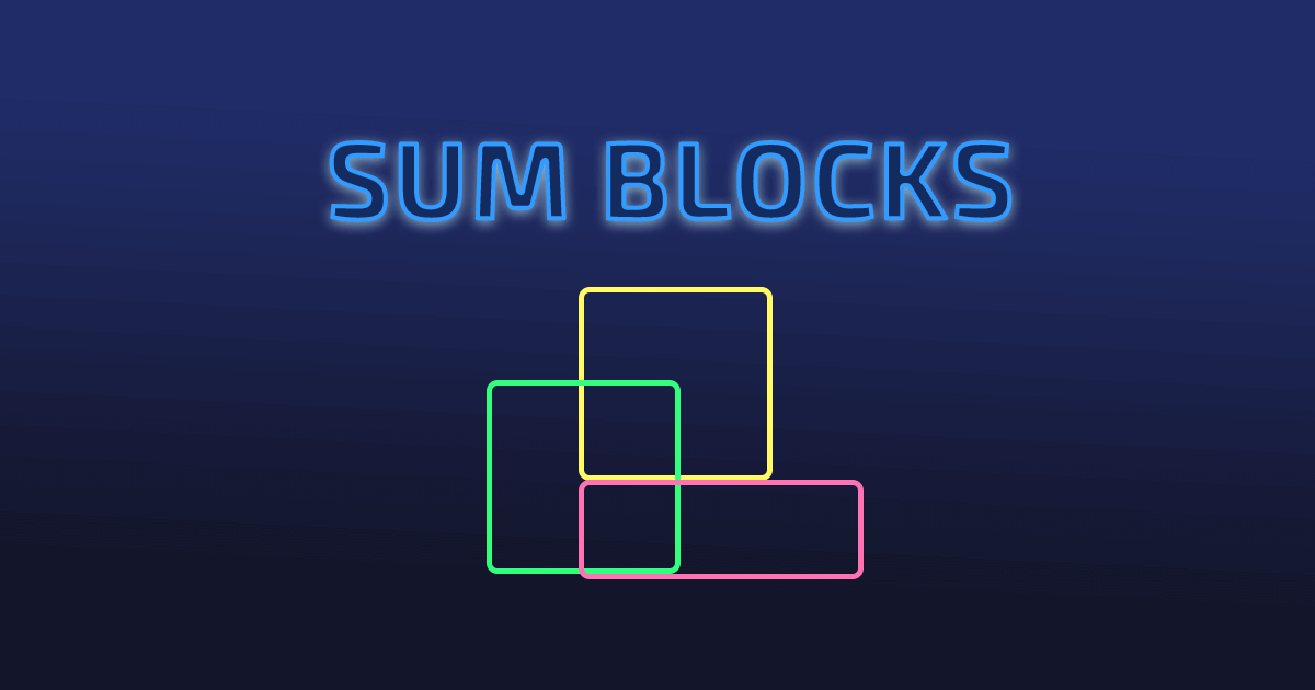 Sum Blocks - Training your brain by math game